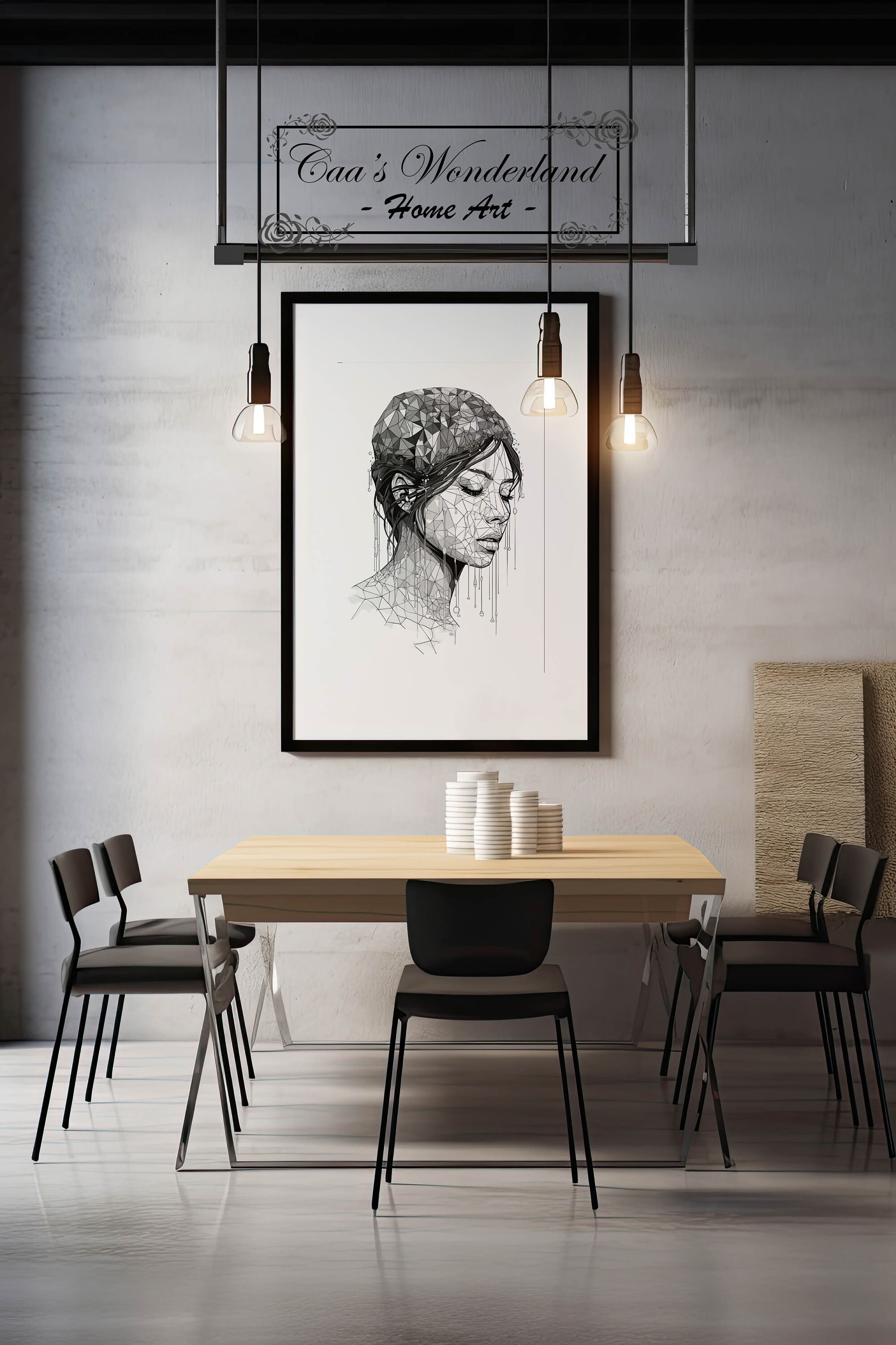 Aquarius Printable Digital Wall Art, Minimalist Geometric Zodiac Sign ...