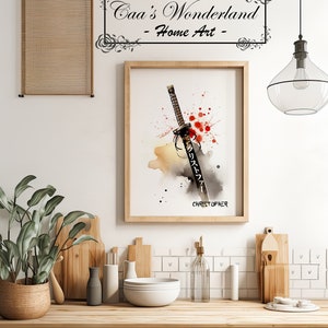 Your Name in Japanese Print Katana Calligraphy, Personalized Katakana ...