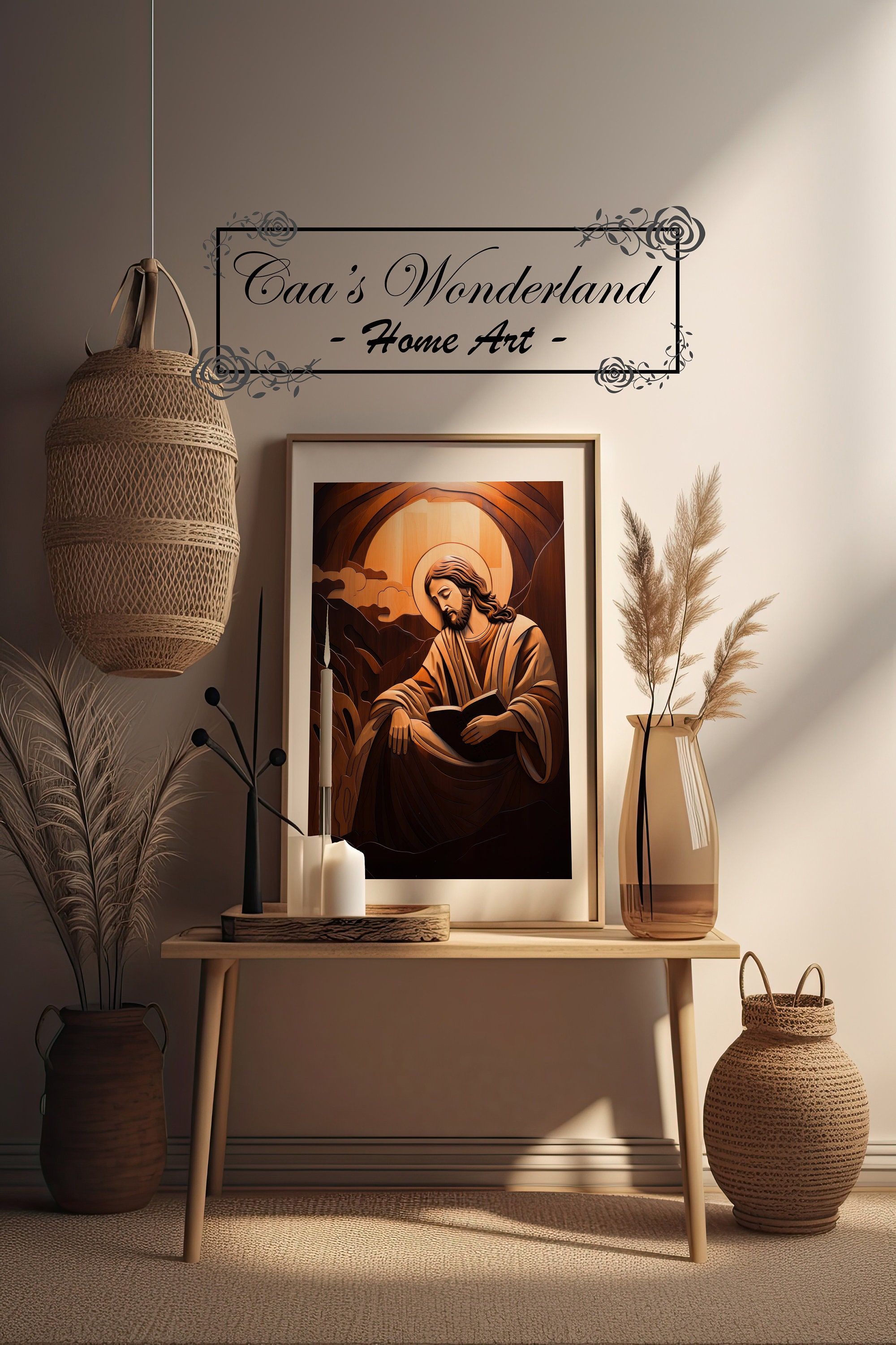 Bible Jesus Wood Inlay Wall Art Digital Download, Christian Faux Veneer ...