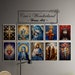 Mosaic Tiles Bible Jesus Wall Art, Christian Faux Stained Glass ...