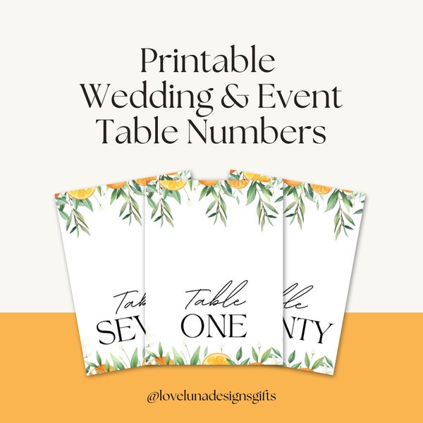 Spanish Table Number - Etsy