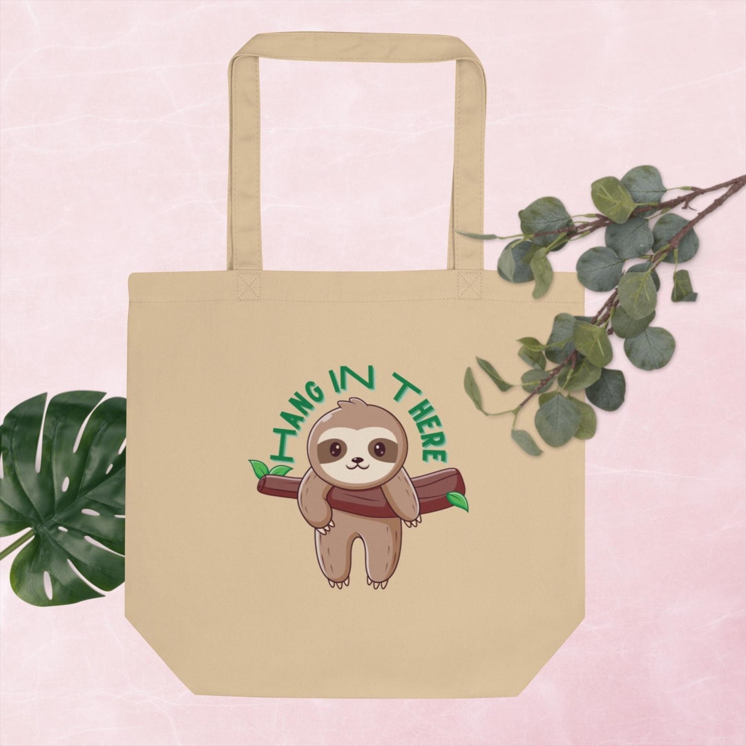 Sloth Canvas Tote Bag Cute Tote for Shopping and Commuting Tote Bag for ...