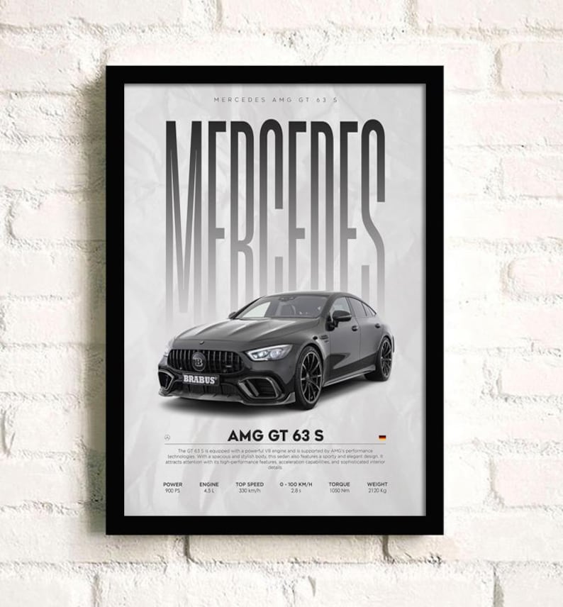 AMG GT 63s Poster - High Performance Mercedes-benz Art Print - Luxury ...