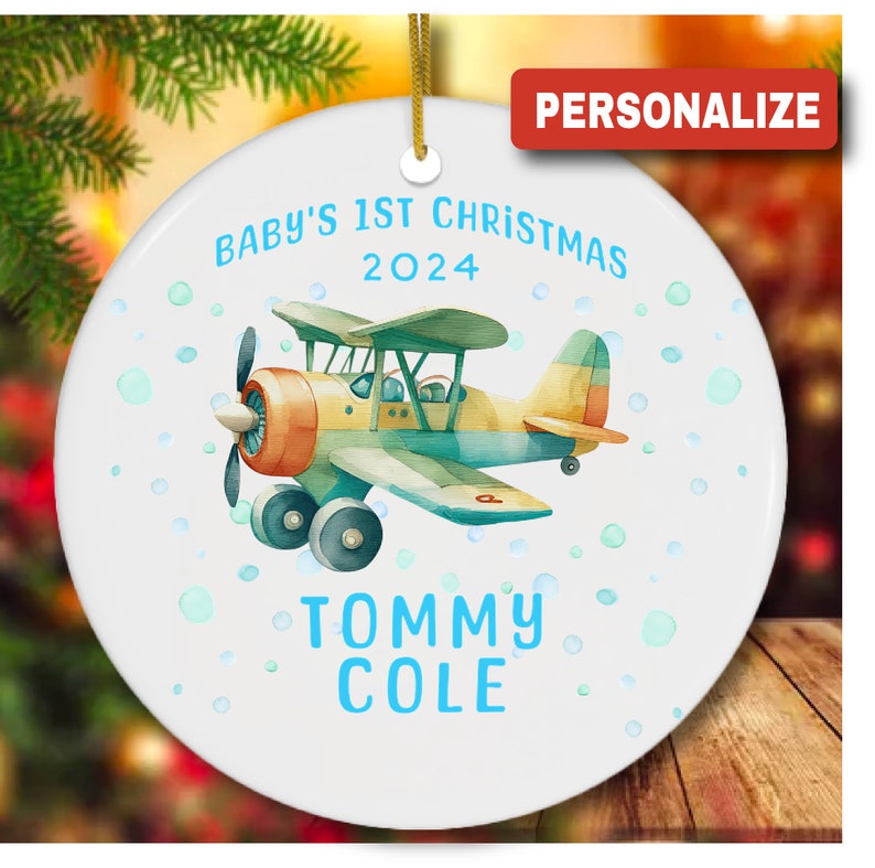 Personalized Baby's First Christmas Ornament, New Mom Grandma Gift ...
