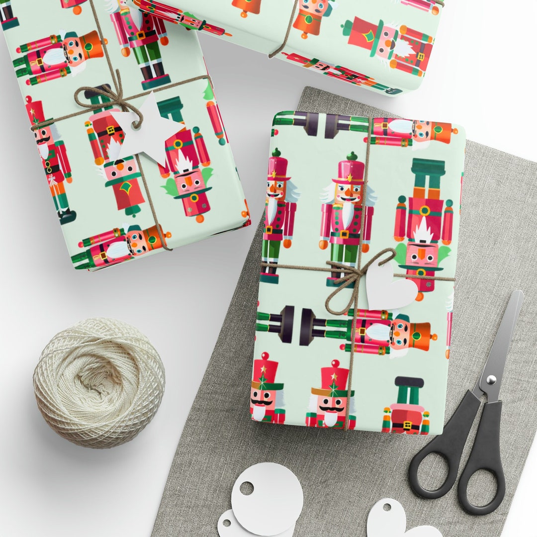 Wrapping Paper: Nutcrackers {christmas, Holiday, Gift Wrap}, Whimsical ...