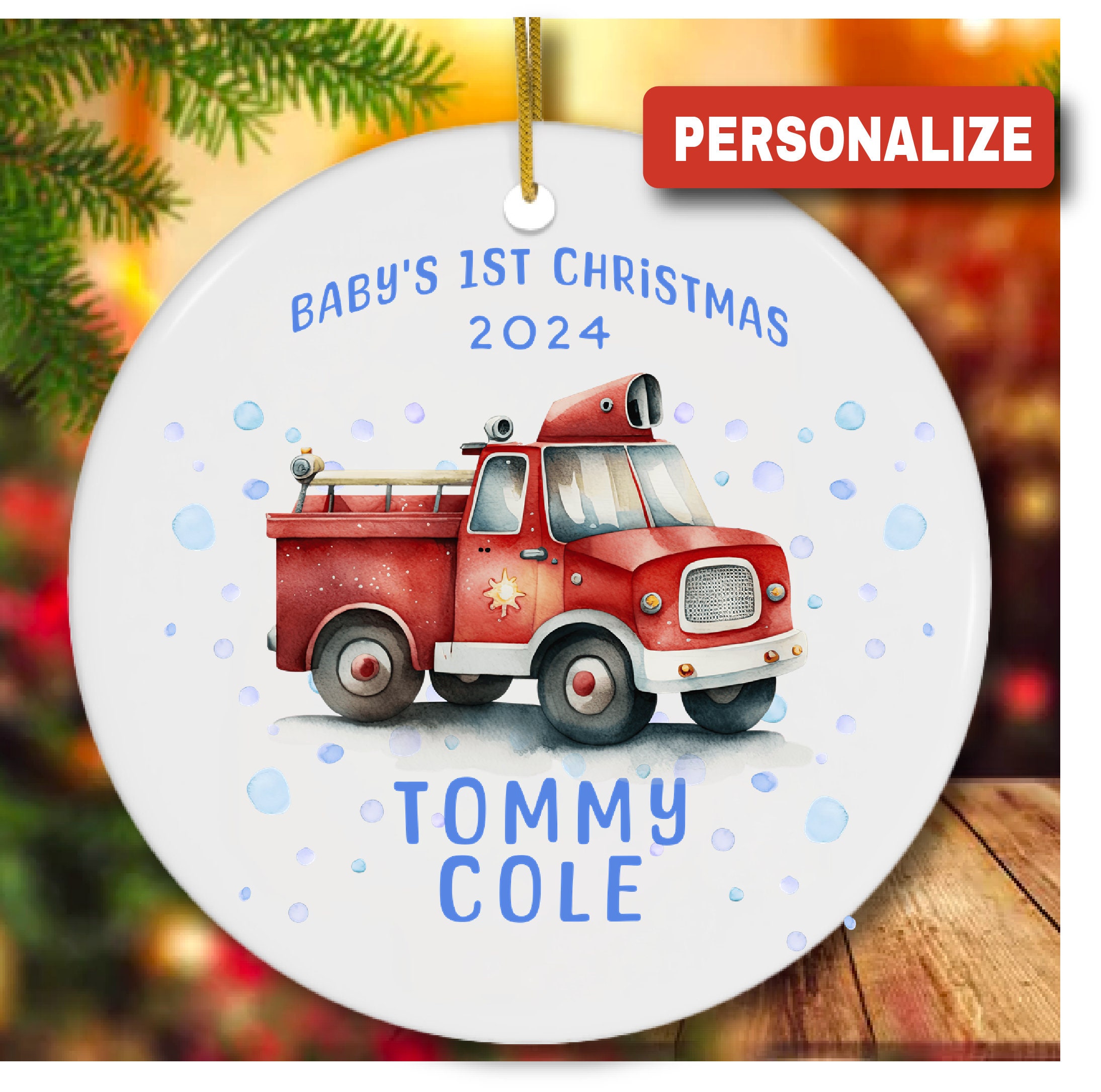 Personalized Baby's First Christmas Ornament, New Mom Grandma Gift ...