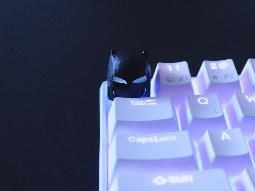 Batman Keycap Armored Batman Cowl Mask Keycap Handmade Resin - Etsy