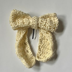 Crochet Pattern - Bow, Hair Accessory, Easy Beginner Project, Cute ...