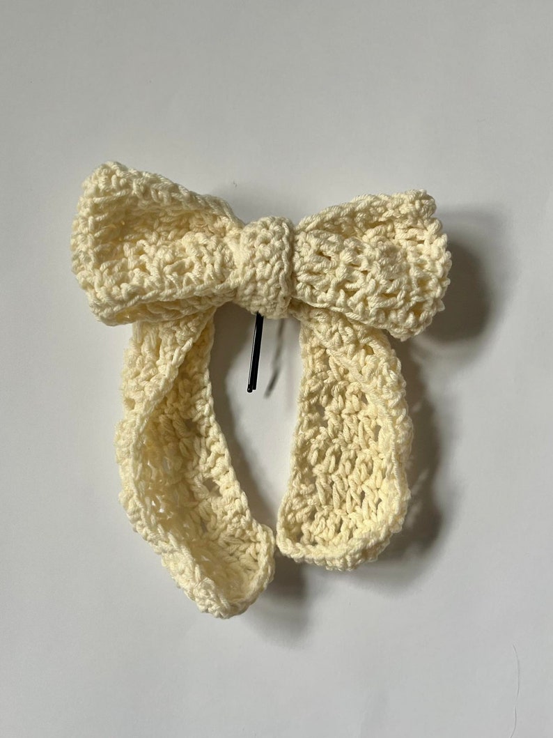 Crochet Pattern - Bow, Hair Accessory, Easy Beginner Project, Cute ...