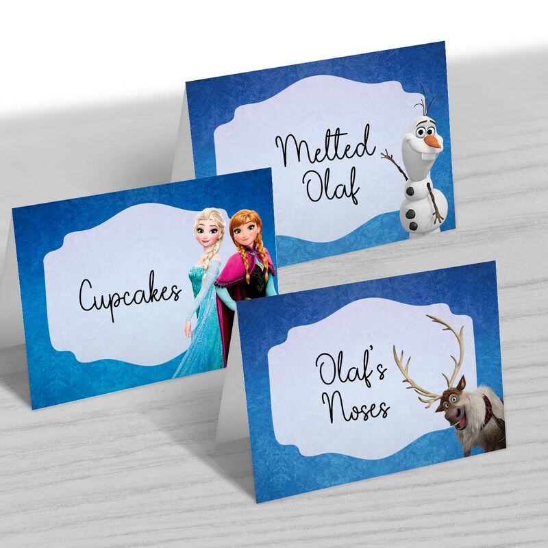 Frozen Place Cards - Etsy