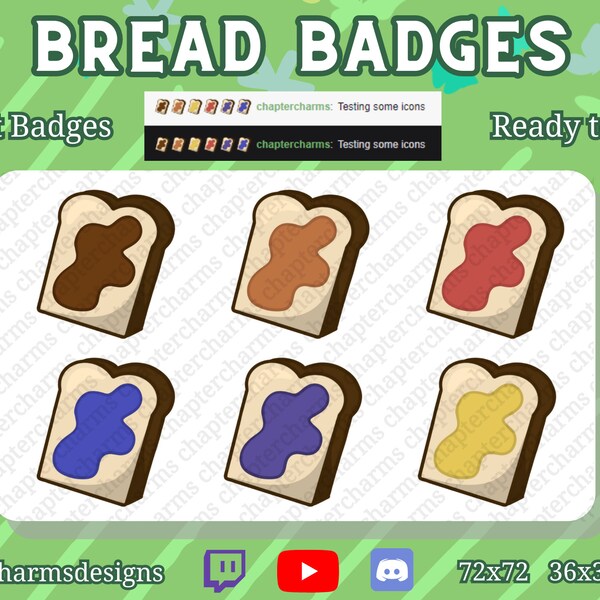 Bread Twitch Assets - Etsy