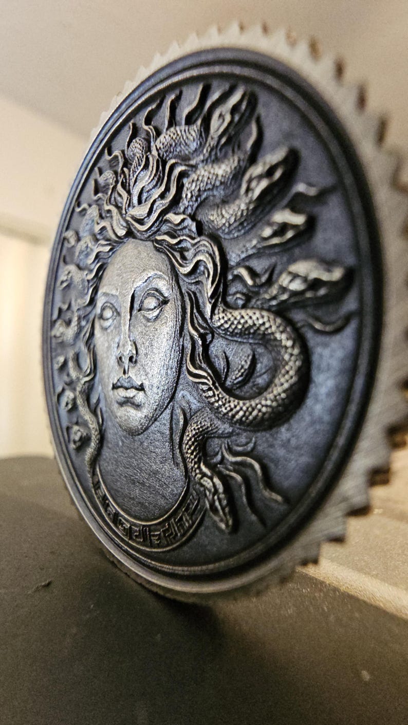 Medusa Coin 3D Depth Map for Laser Engraving - Etsy