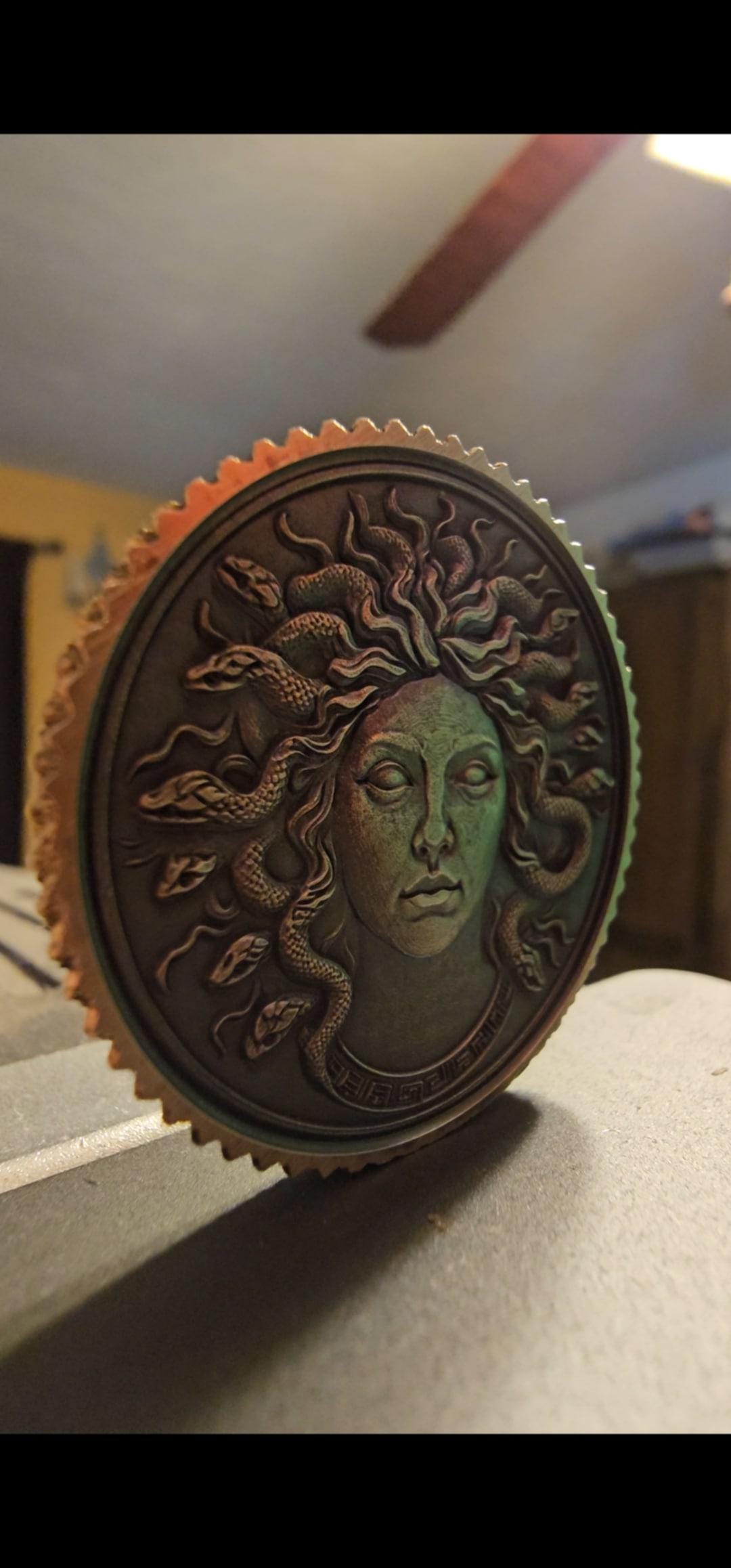 Medusa Coin 3D Depth Map for Laser Engraving - Etsy