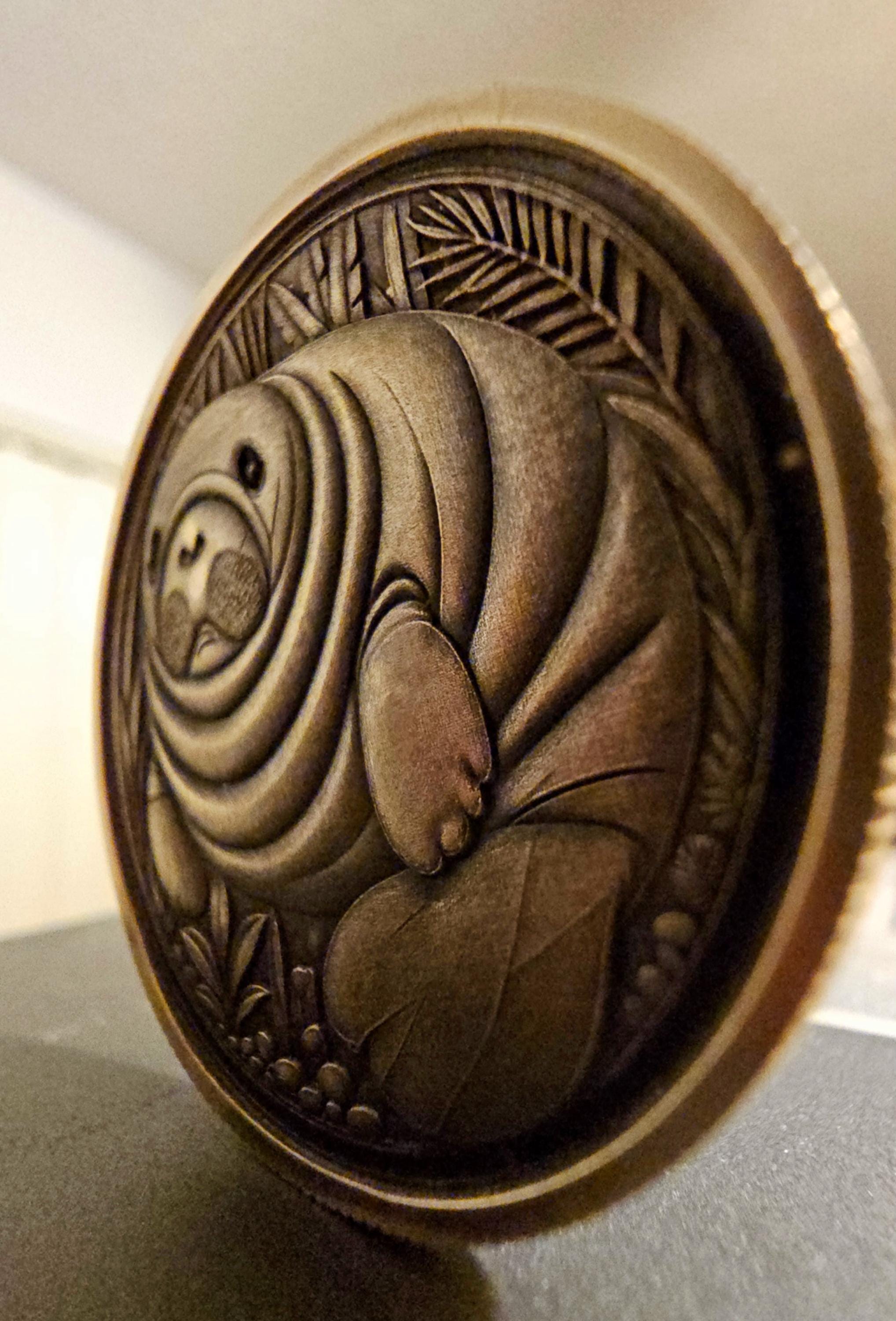 Manatee Coin 3D Depth Map for Laser Engraving (low Relief) - Etsy