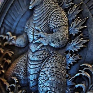 King Ghidorah /godzilla Depth Map Bundle for Laser Engraving - Etsy