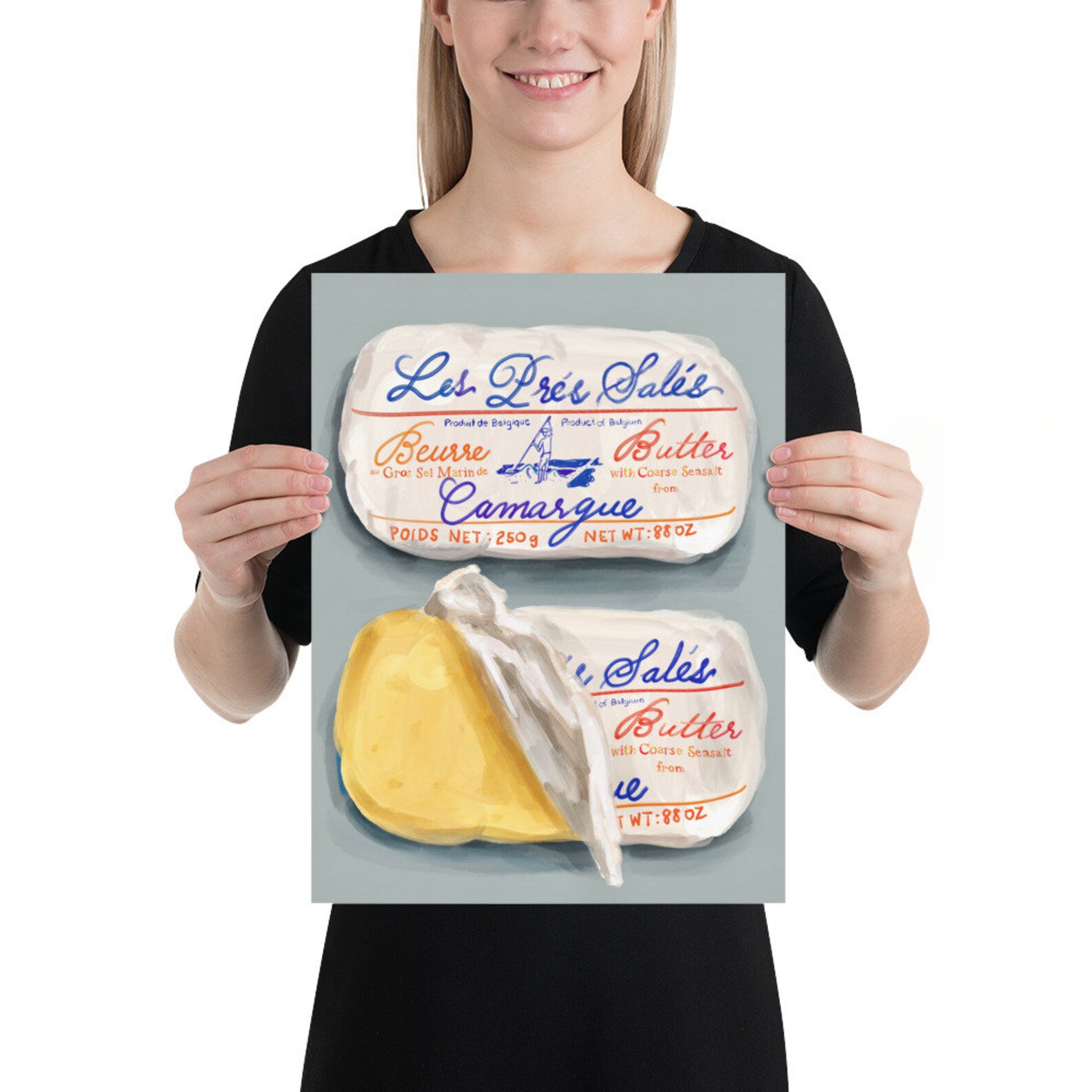 Les Prés Salés Butter With Camargue Sea Salt Poster - Etsy