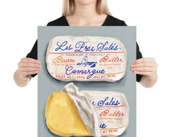 Les Prés Salés Butter With Camargue Sea Salt Poster - Etsy