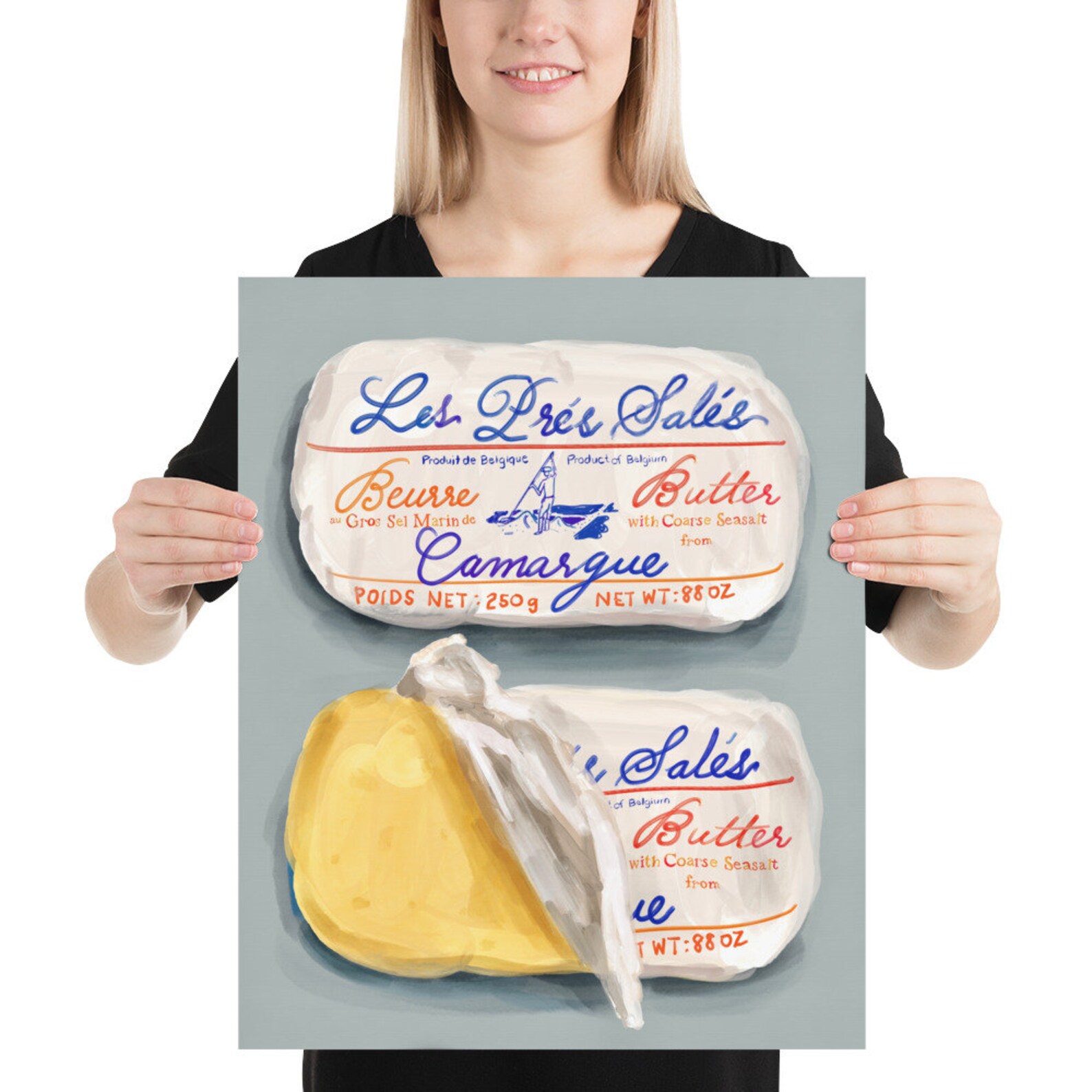 Les Prés Salés Butter With Camargue Sea Salt Poster - Etsy