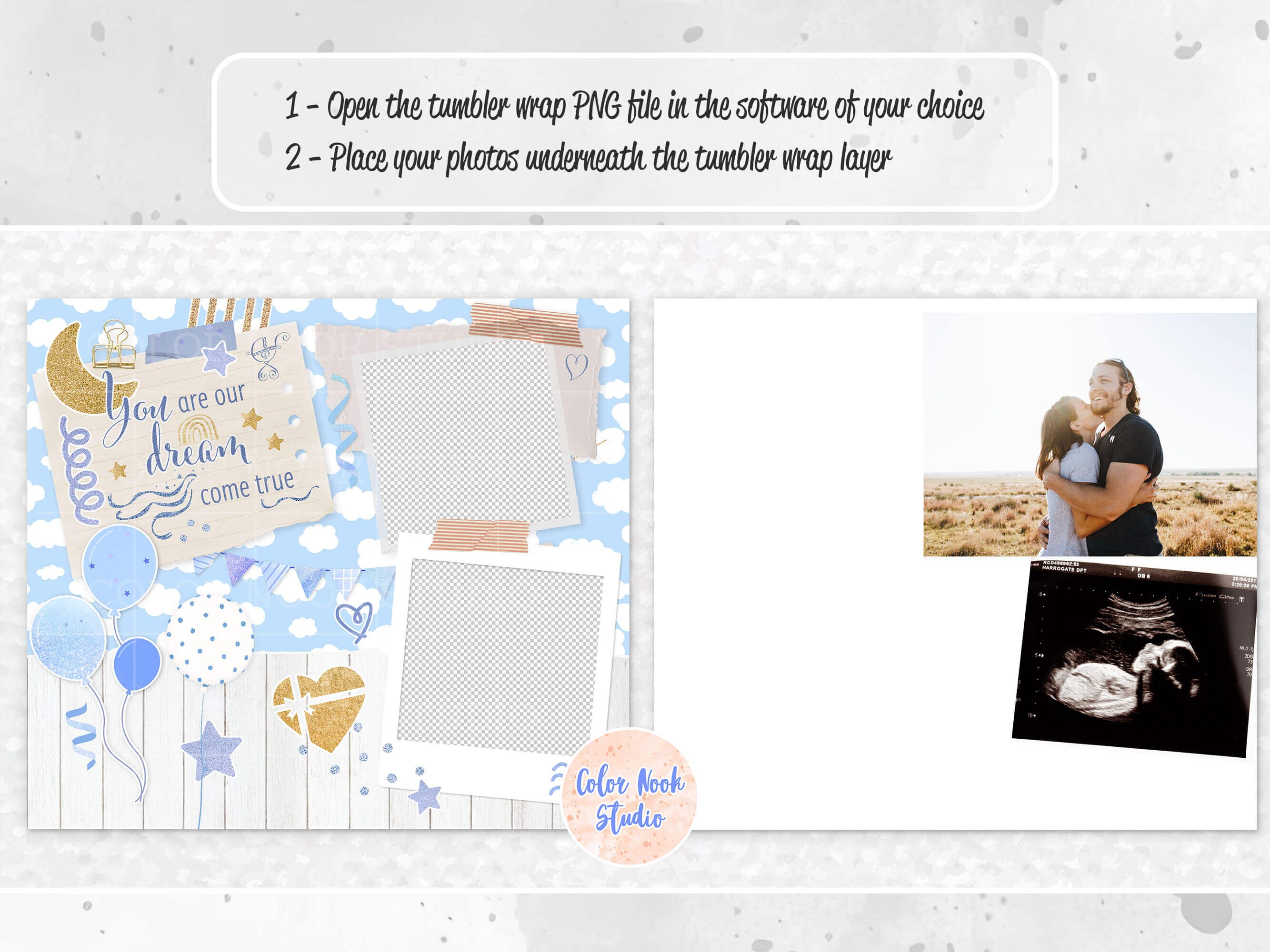 Parent to Be Tumbler Wrap Family Photo PNG Add Your Own - Etsy Australia