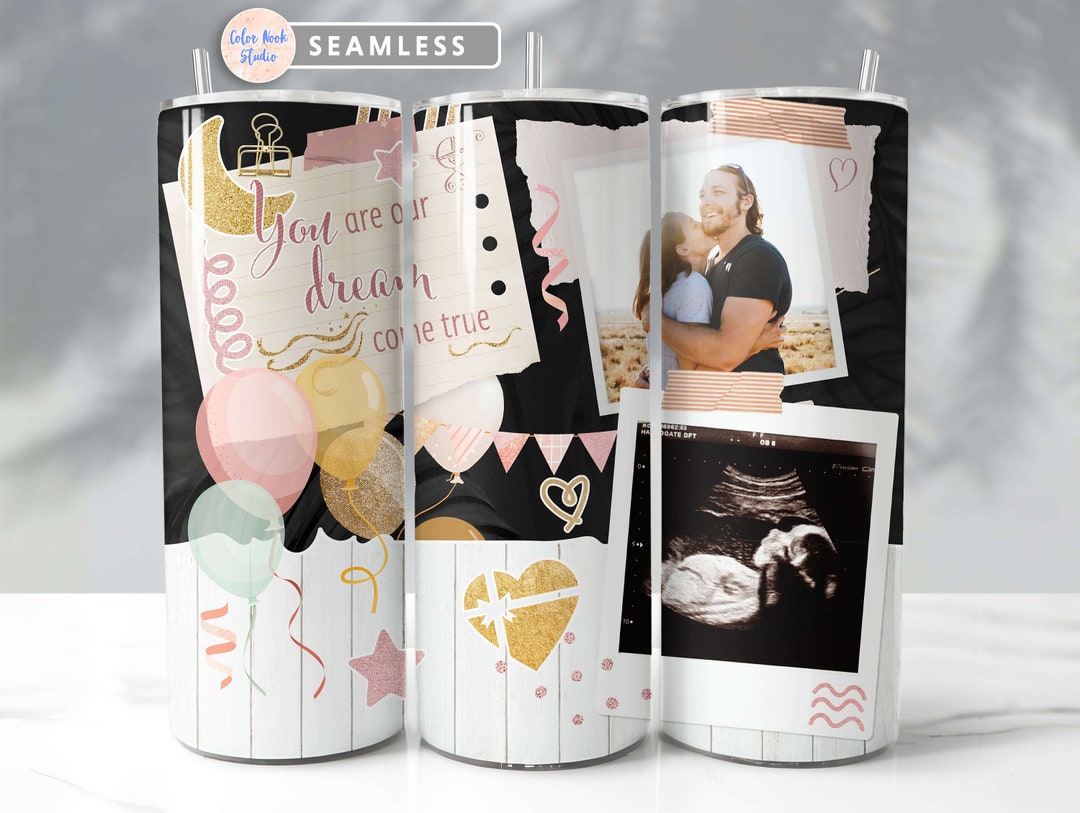 Parent to Be Tumbler Wrap Family Photo PNG Add Your Own 2 Pictures ...