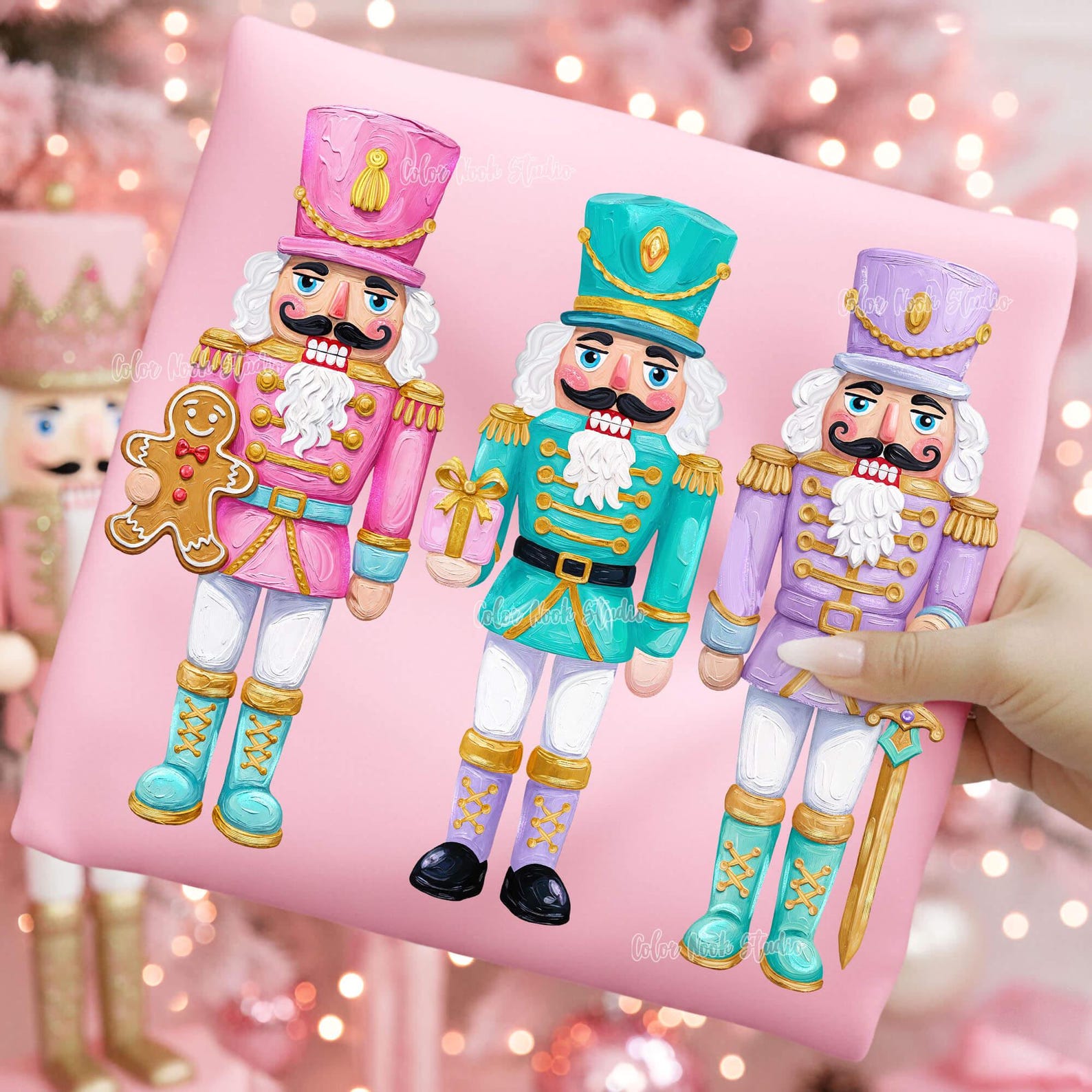 Hand Painted Nutcracker PNG Design, Christmas Character PNG File ...