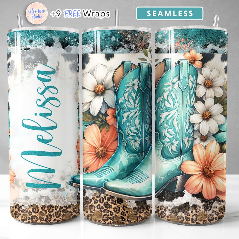 Customized Tumbler Boots - Etsy