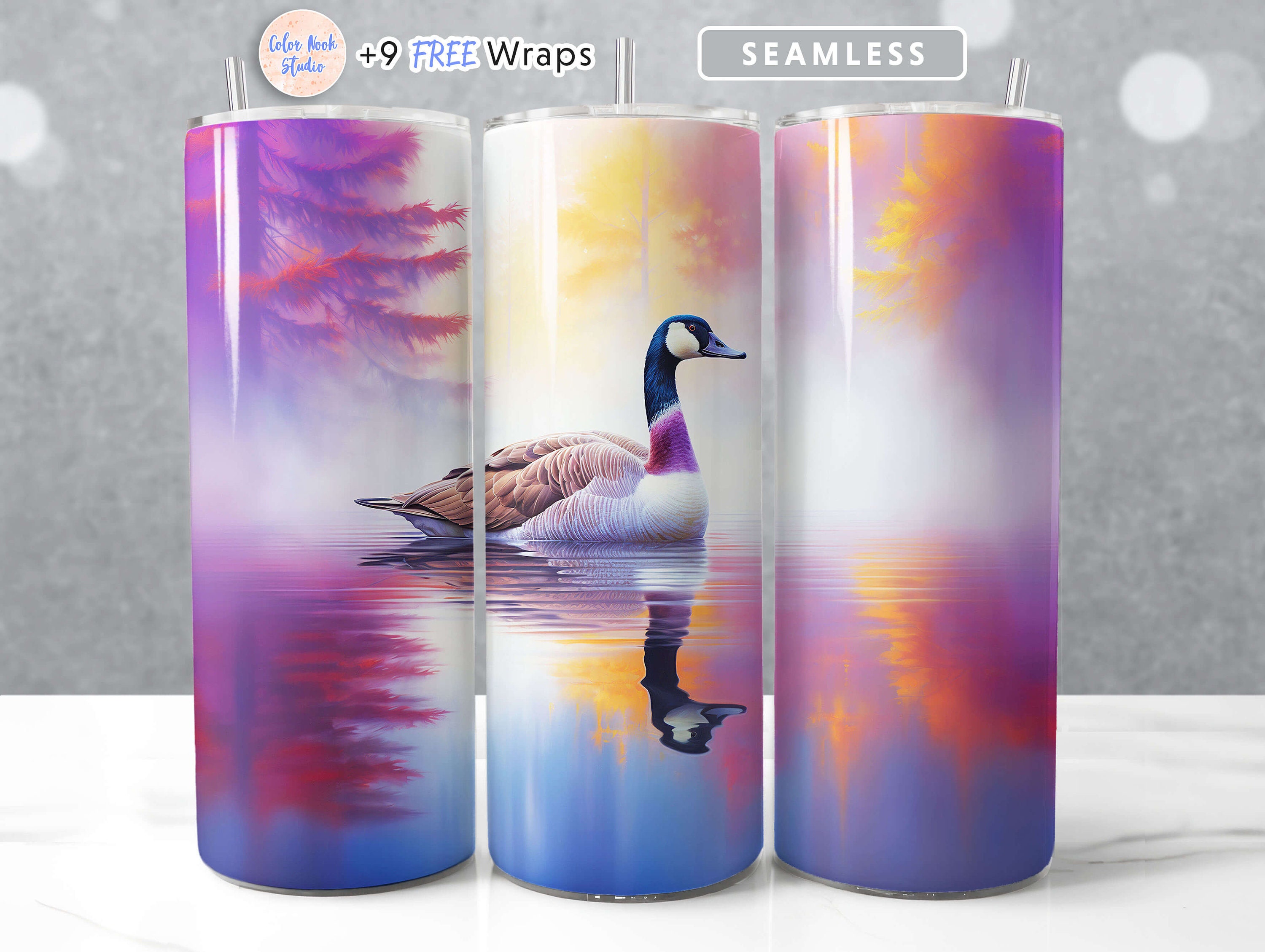 Goose Tumbler Wrap 20 Oz PNG Seamless Sublimation Design - Etsy