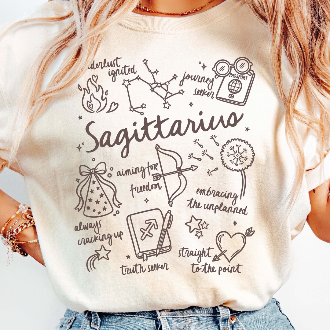 Sagittarius Zodiac Doodle Design, Astrology PNG, Doodle Art ...