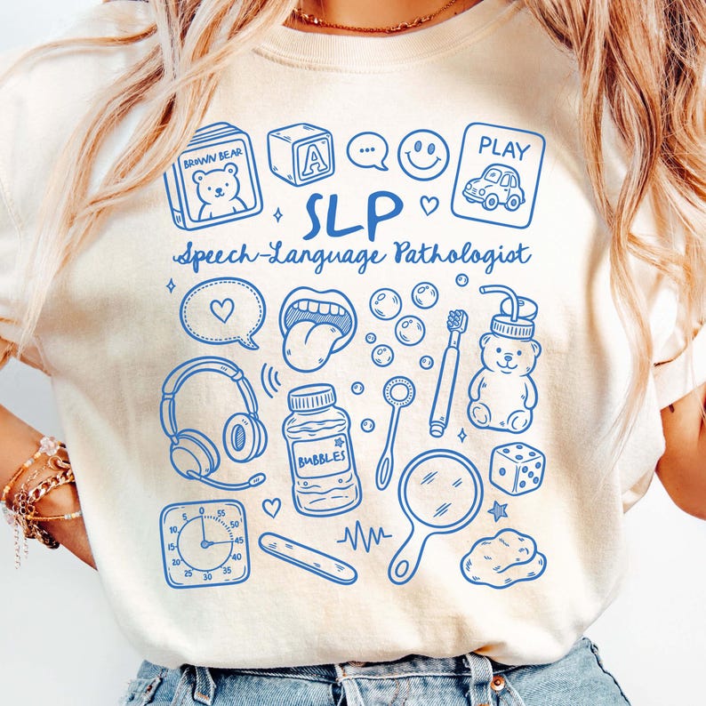 SLP Doodles PNG, Speech-language Pathologist, Doodle Art Design ...