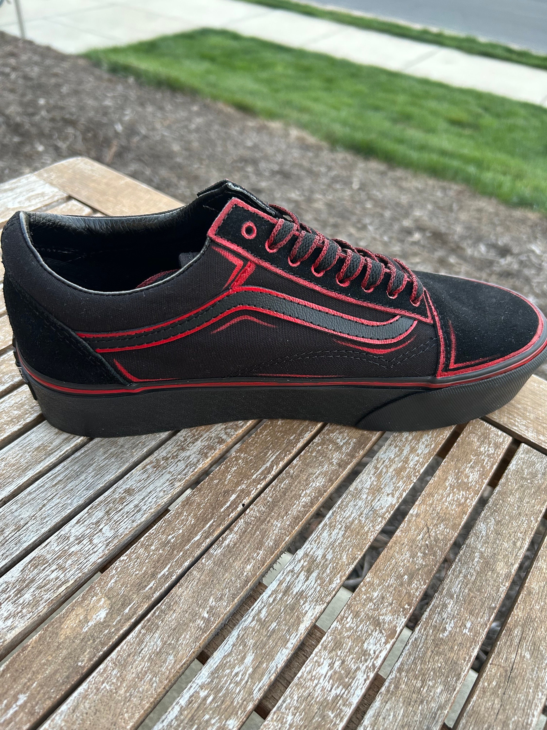 Custom Cartoon Vans Old Skool Stackform - Etsy