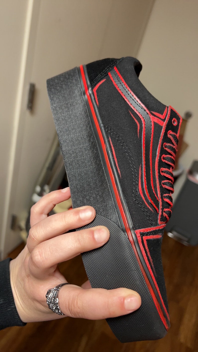 Custom Cartoon Vans Old Skool Stackform - Etsy