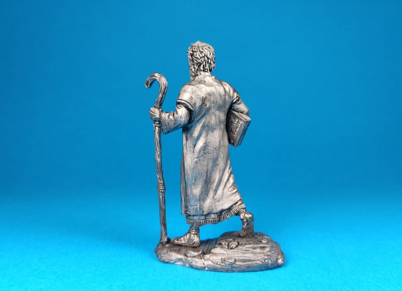Tin Miniature Figurine of Moses, Metal Figurine of Moses Scale / 1:32 ...