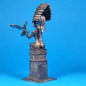 Tin Miniature 75mm, Figurine of Aztec Priestess, 14th Century. Metal ...