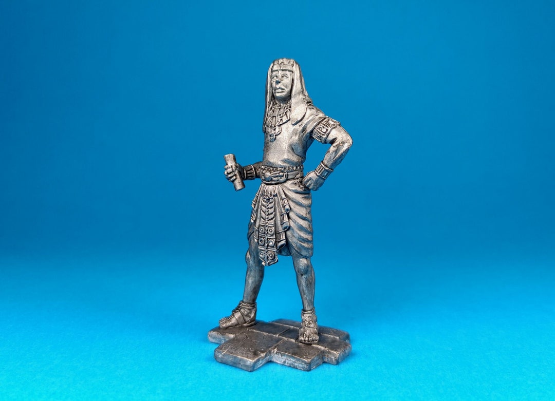 Tin Miniature Figurine of Joseph the Second Man After Pharaoh, Metal ...