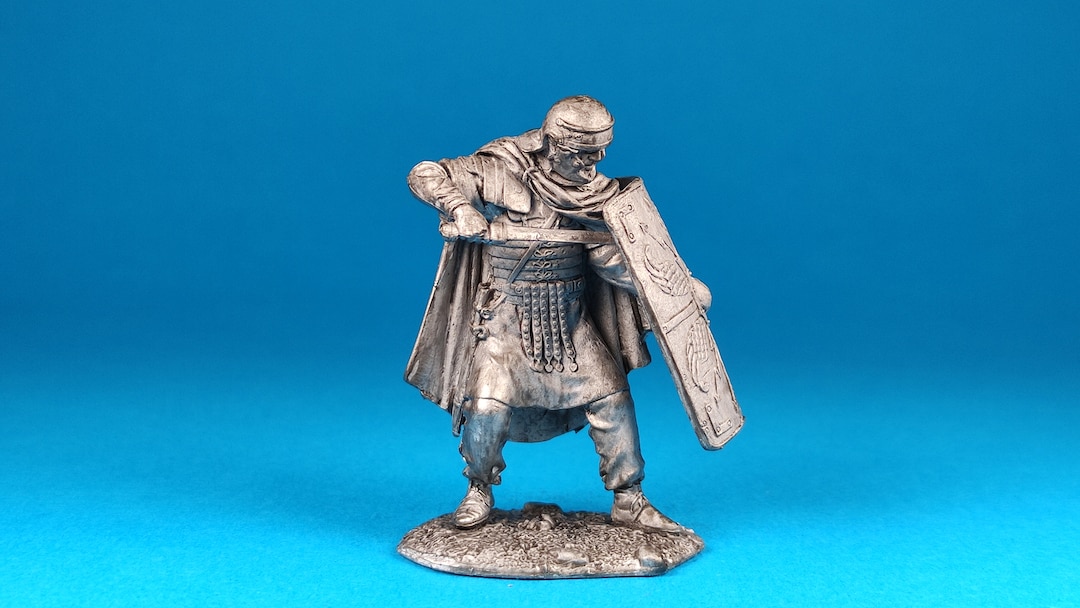 Tin Miniature, Figurine of Roman Legionary, II Legion of Augustus, 1st ...