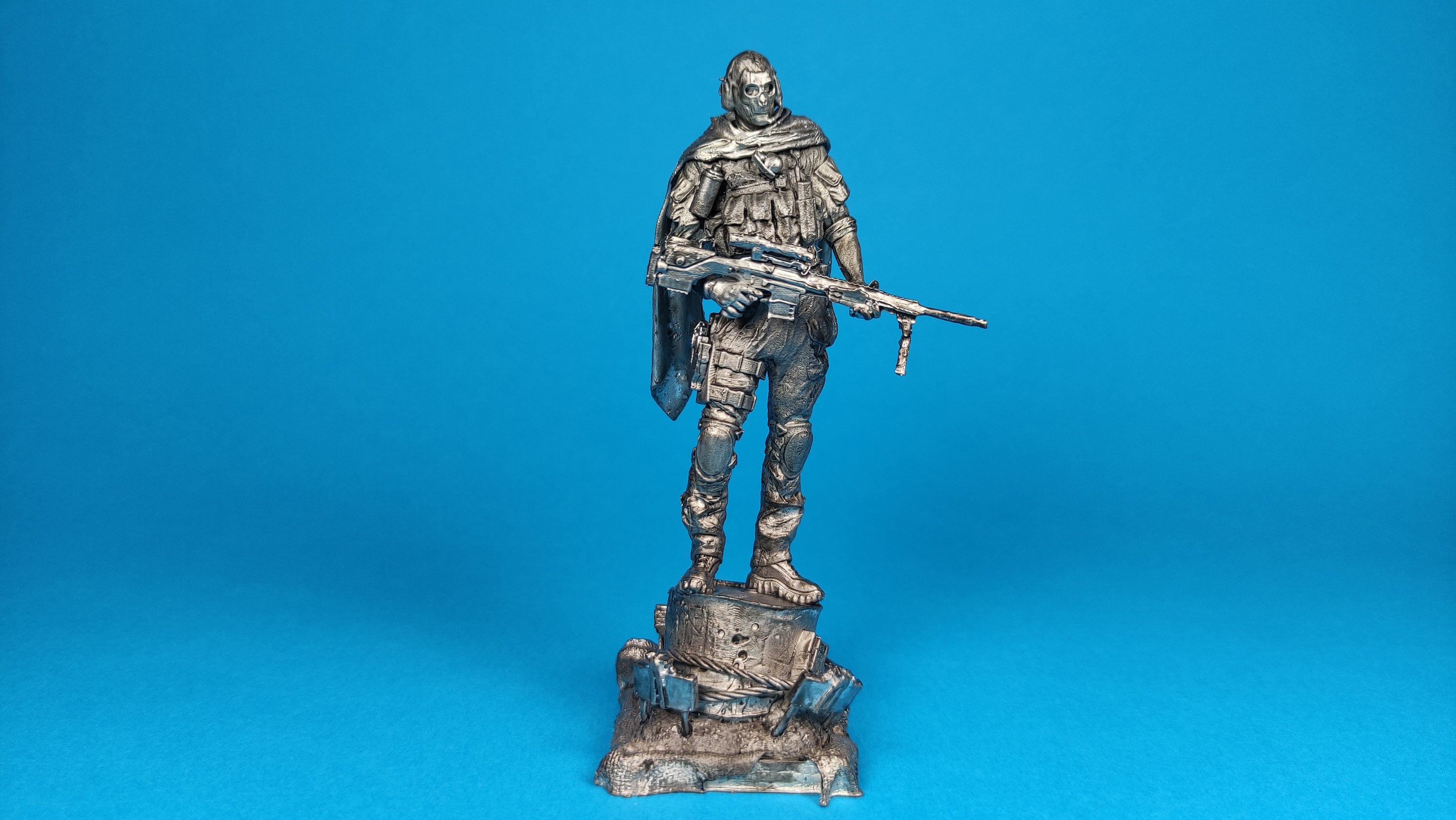 Tin Miniature, Figurine of Simon «ghost» Riley (call of Duty). Metal ...