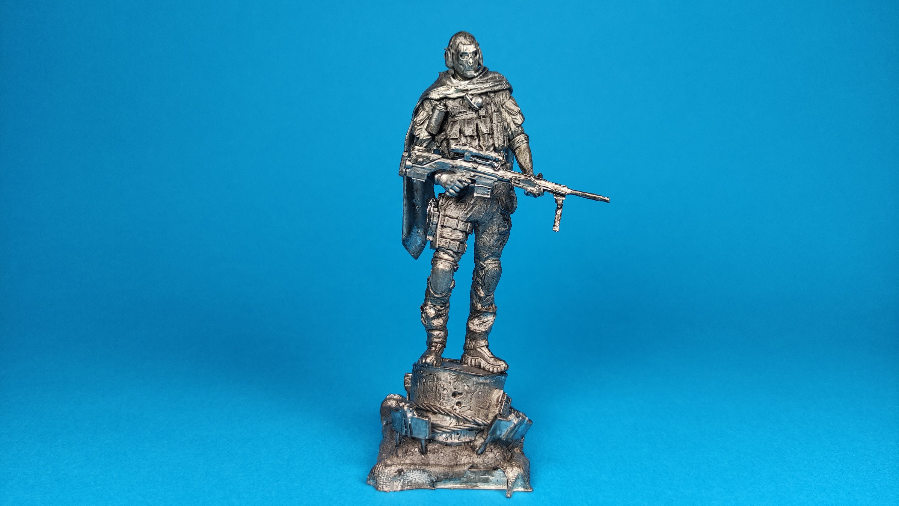 Tin Miniature, Figurine of Simon «ghost» Riley (call of Duty). Metal ...
