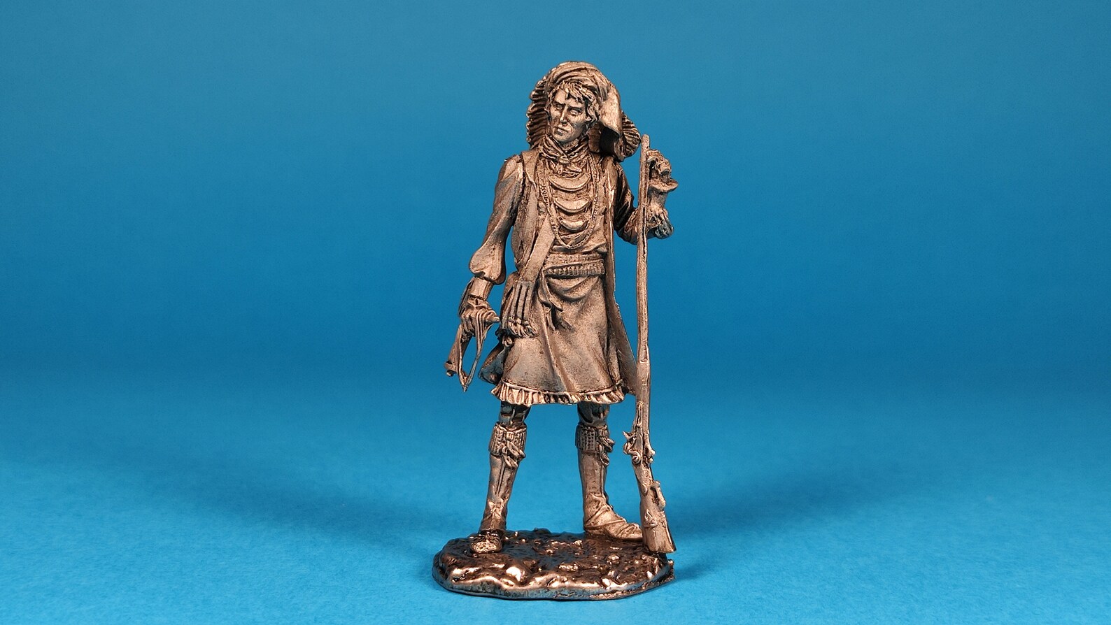 Tin Miniature, Figurine of Osceola, Seminole Leader. Metal Figure a ...