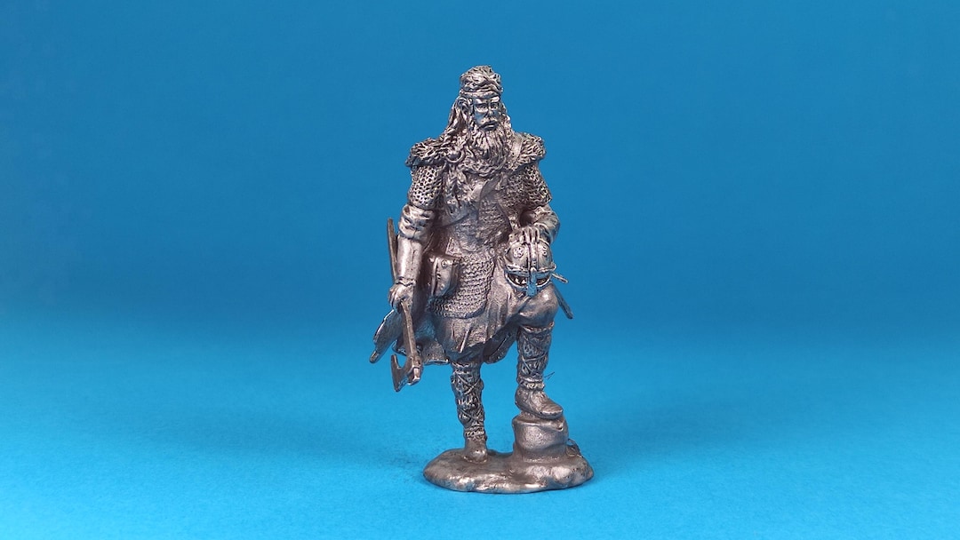 Tin Miniature, Figurine of the First Ruler of Rus', Prince Rurik. Metal ...
