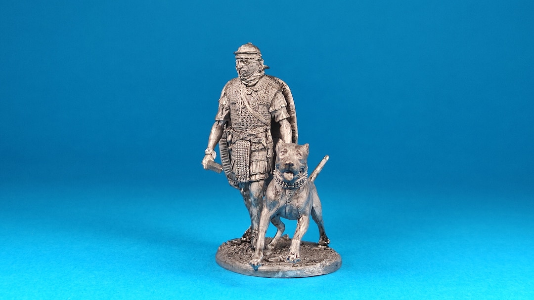 Tin Miniature, Figurine of Roman Legionary, II Legion of Augustus, 1st ...
