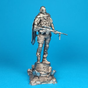 Tin Miniature, Figurine of Simon «ghost» Riley (call of Duty). Metal ...