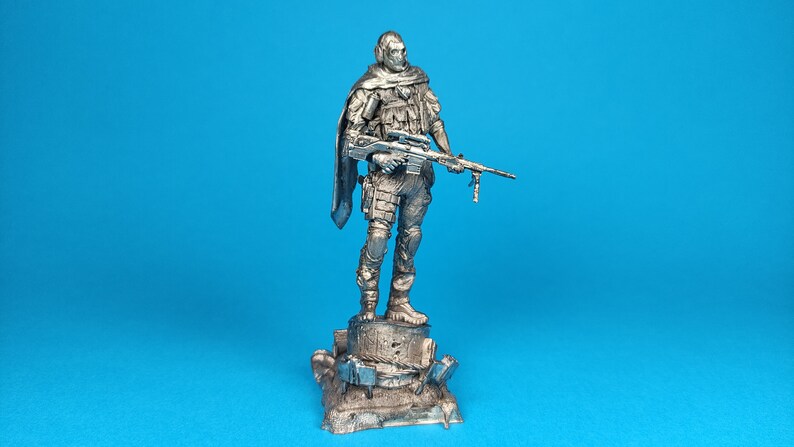 Tin Miniature, Figurine of Simon «ghost» Riley (call of Duty). Metal ...