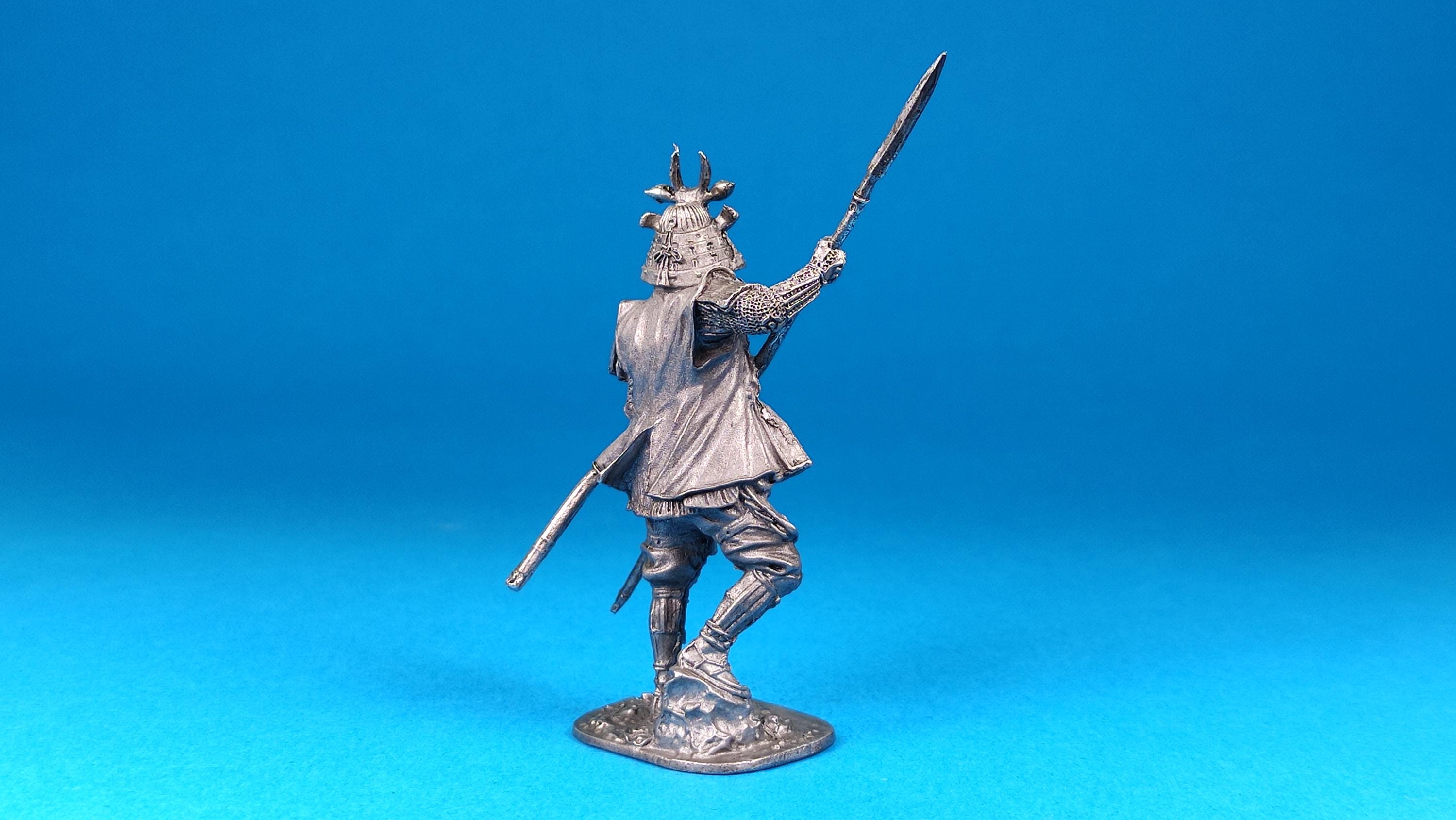 Tin Miniature, Figurine of Samurai, XVI-XVII Century. Tin 54mm. Scale1 ...