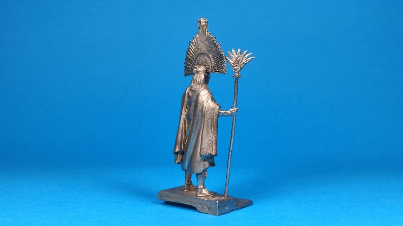 Tin Miniature 54mm, Figurine of Montezuma II, Ruler of the Aztecs, 1520 ...