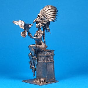 Tin Miniature 75mm, Figurine of Aztec Priestess, 14th Century. Metal ...