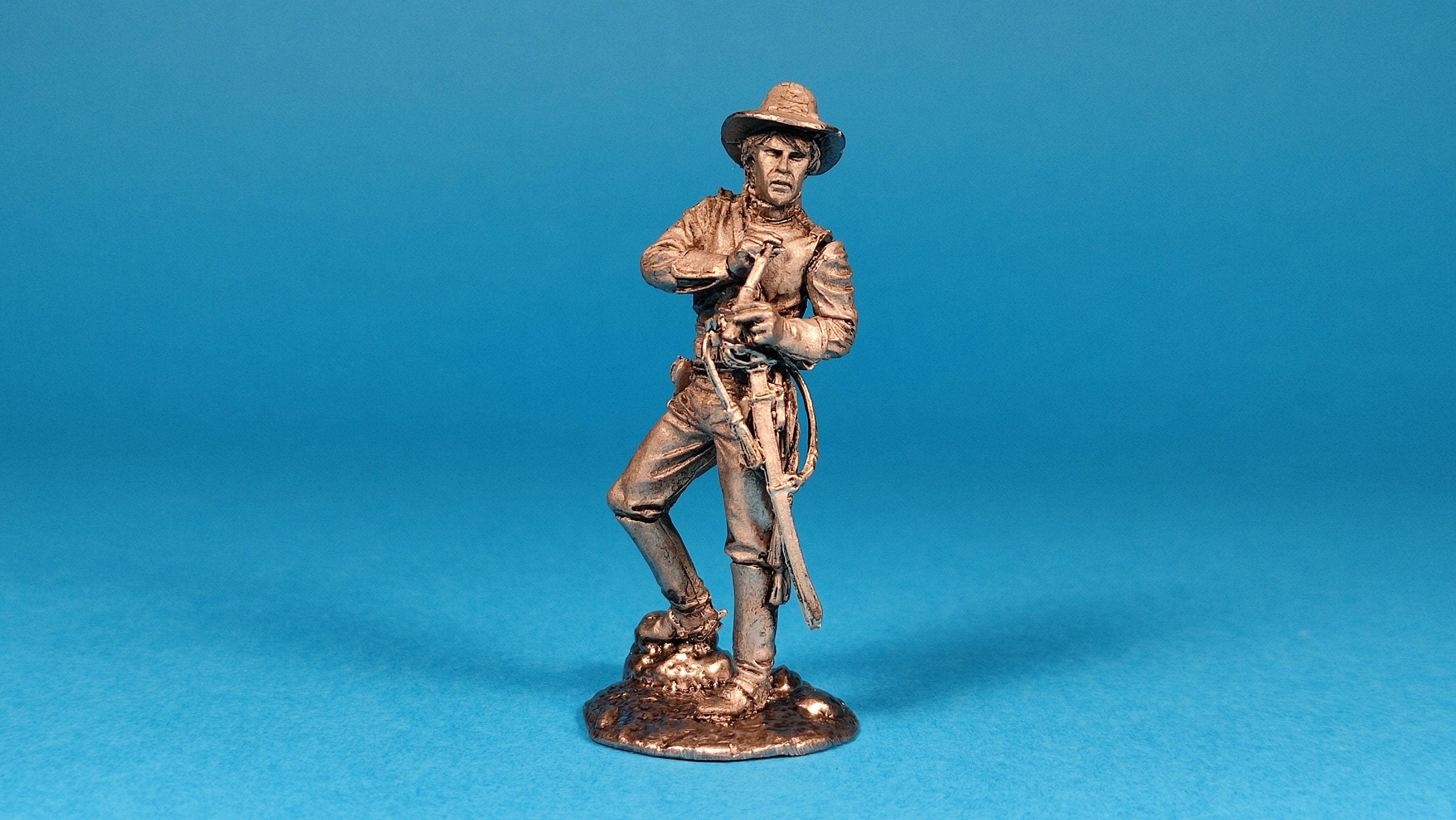 Tin Miniature, Figurine of Northern Cavalry Officer. Metal Figure a ...