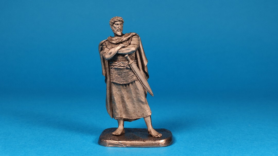 Tin Miniature, Figurine of Masinissa, King of Numidia, 238-148 BC ...