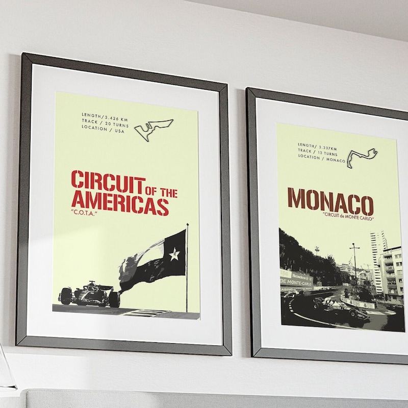 F1 Posters Circuit - Etsy