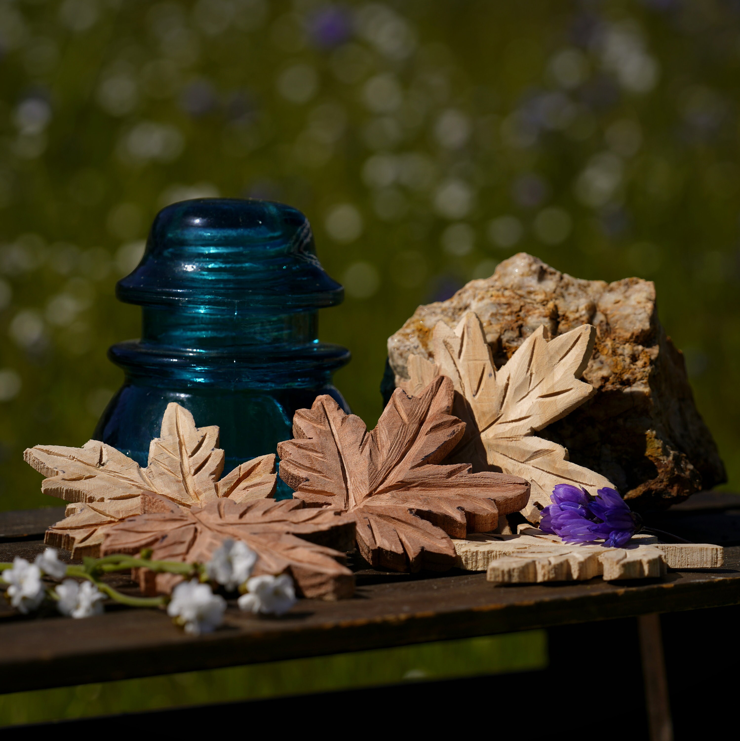 Wood Carved Leaves Wood Leaf Leaf Decor Wedding Decor - Etsy