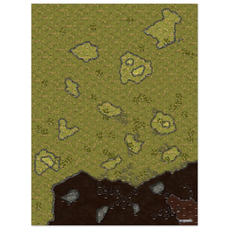 Cave Custom Battletech Battlemap Matte Paper Poster 75x100 Cm / 30x40 ...